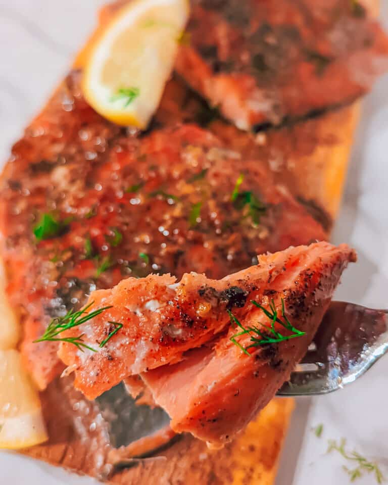 Oven Baked Cedar Plank Salmon - thebuttababe.com